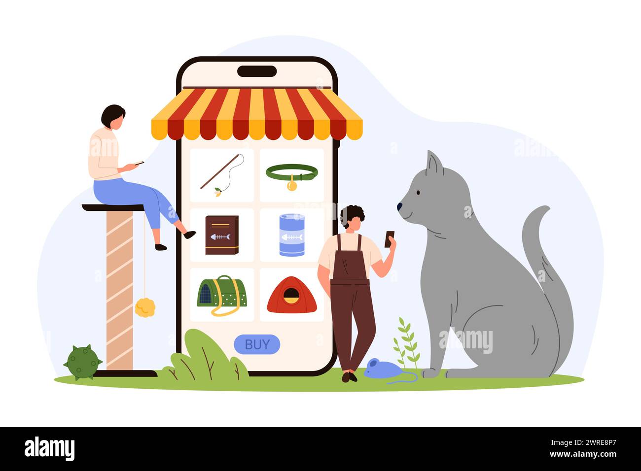 Man app phone grooming Stock Vector Images - Alamy