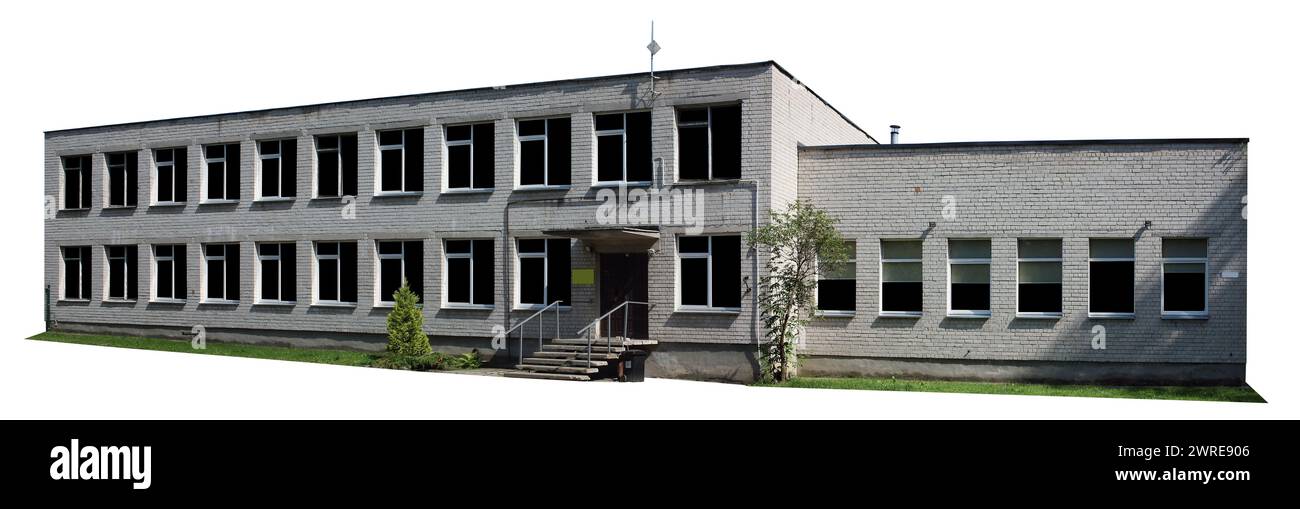 Row of pillars or columns outside of a building Cut Out Stock Images ...