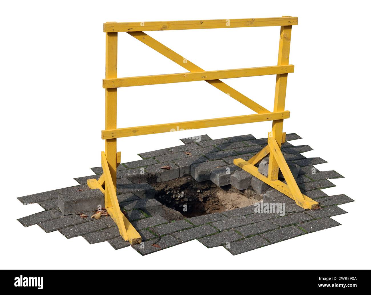 Hole pavement Cut Out Stock Images & Pictures - Alamy