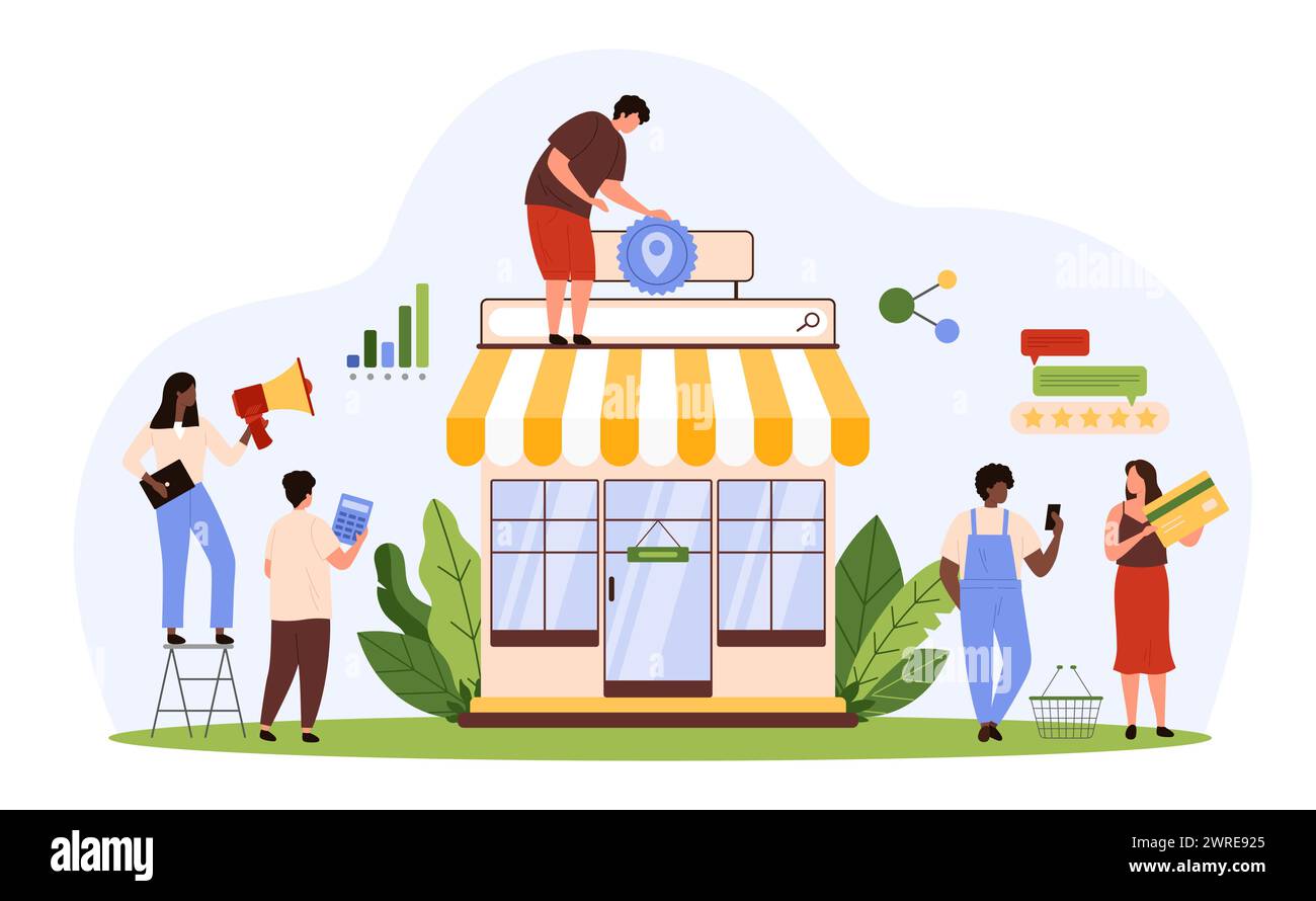 Online commerce and marketing service for store advertising. Tiny ...