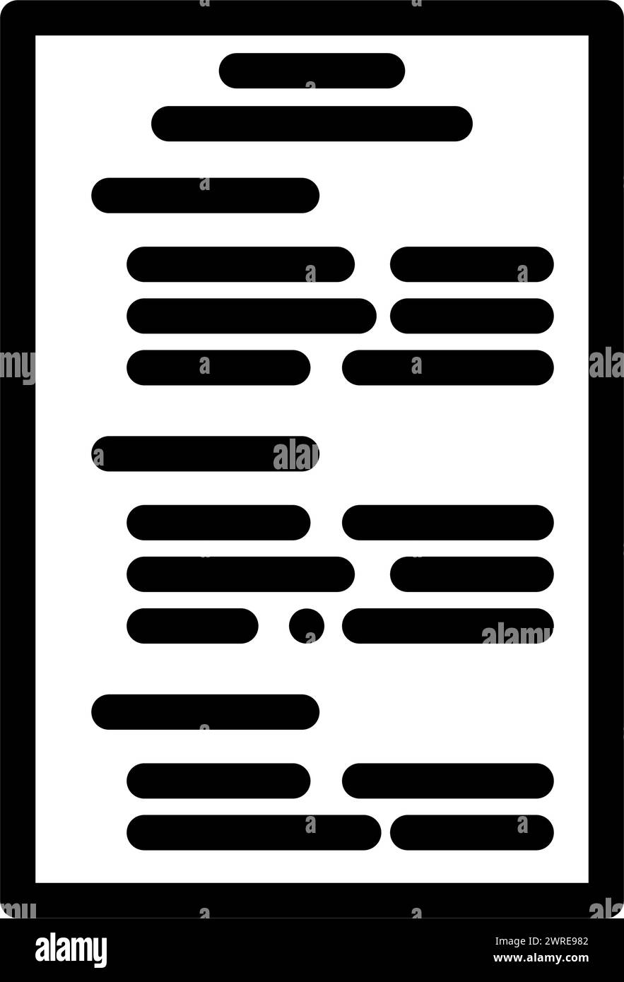 Writing Manuals Technical Writer Line Icon Vector Illustration Stock Vector Image And Art Alamy