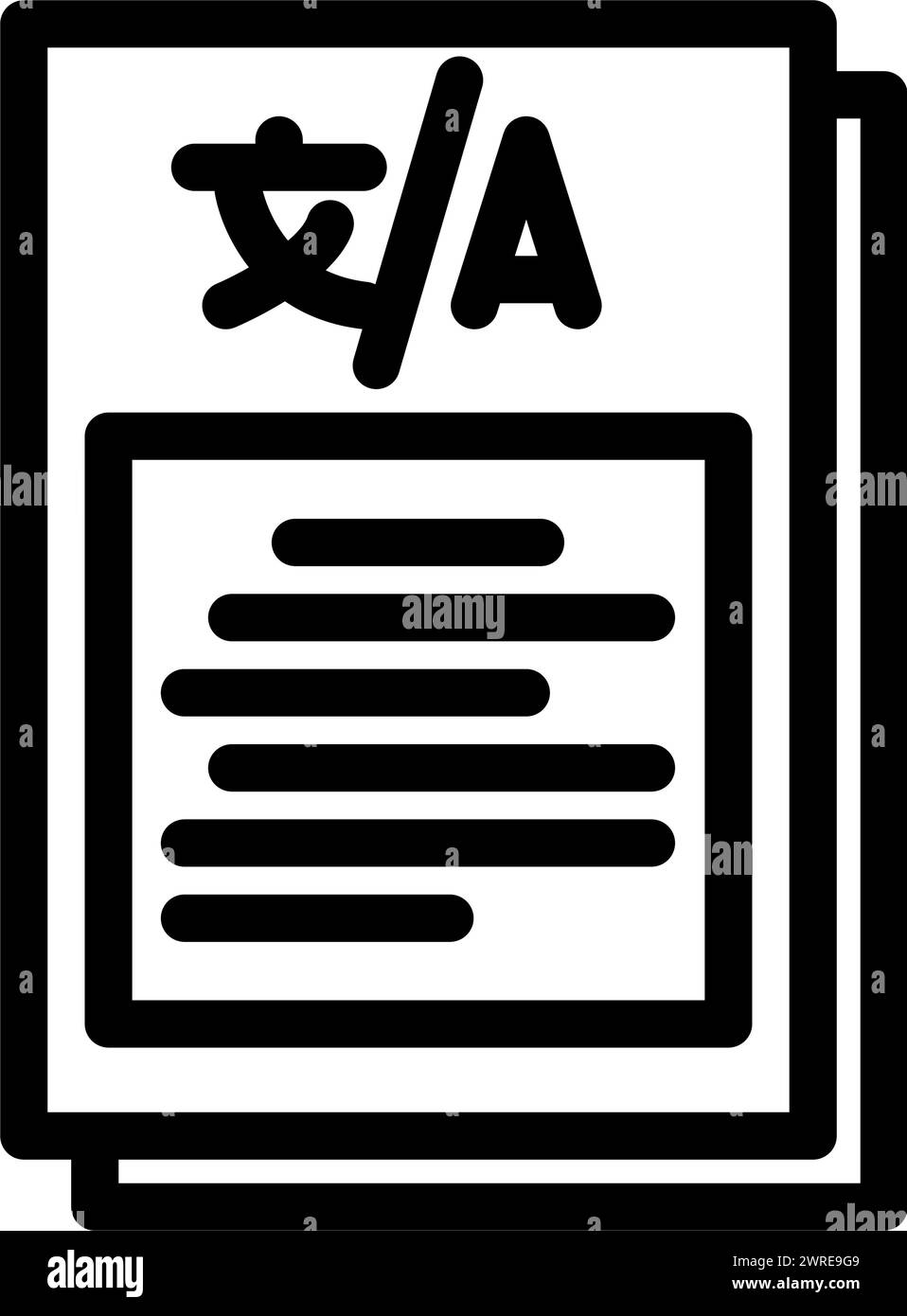 Content Localization Technical Writer Line Icon Vector Illustration Stock Vector Image And Art Alamy