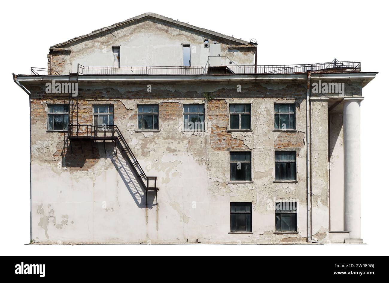 Destroyed building wall Cut Out Stock Images & Pictures - Alamy