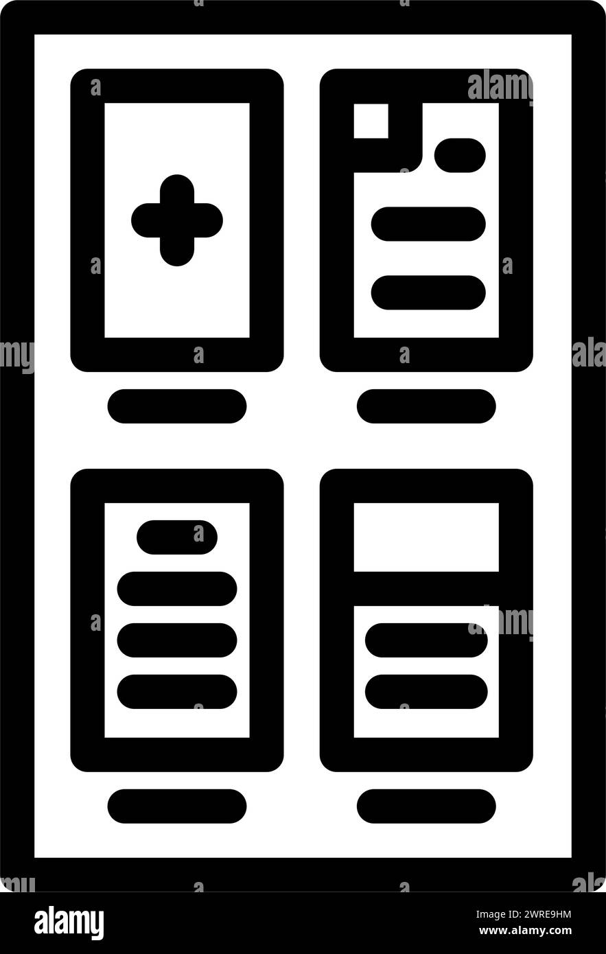 Document Templates Technical Writer Line Icon Vector Illustration Stock Vector Image And Art Alamy