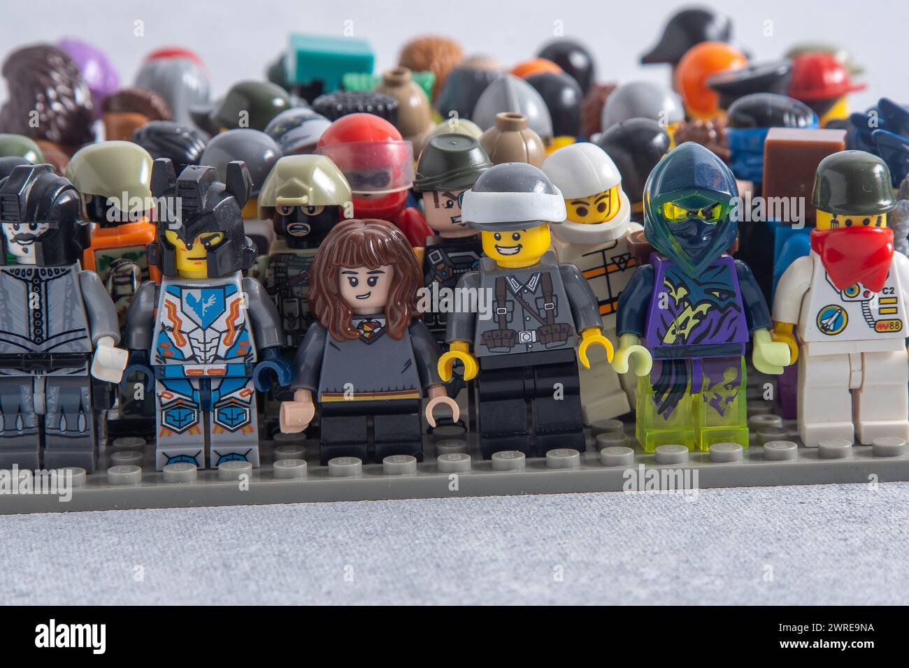 Lego mini figures set of different. Game toy man. Children's game ...