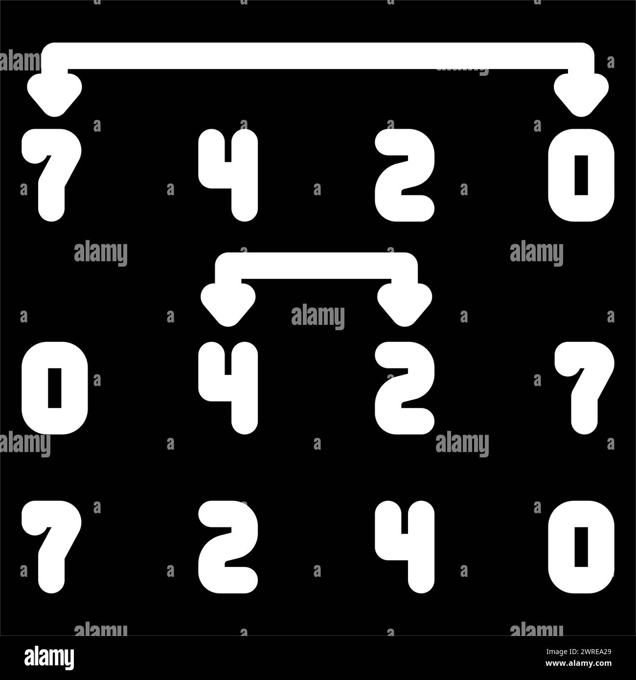 selection sort algorithm glyph icon vector illustration Stock Vector ... selection sort algorithm glyph icon vector illustration Stock Vector ...