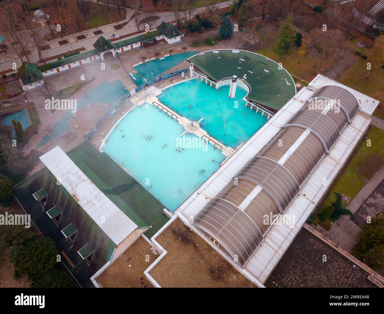 Thermal SPA bath in South Hungary, Harkany city near by Pecs City and ...