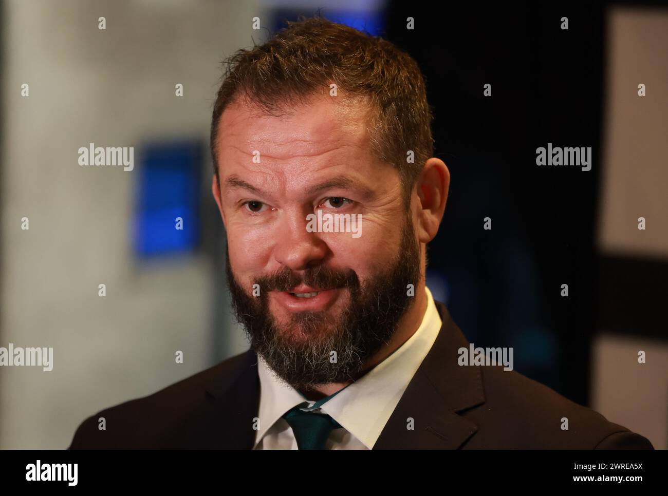 Andy Farrell, Ireland coach is interviewed at the 2024 Guinness Men's ... Andy Farrell, Ireland coach is interviewed at the 2024 Guinness Men's ...