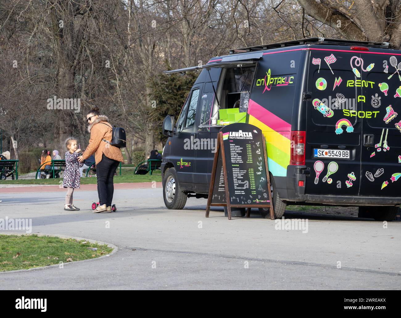 10 march 2024, Skopje, North Macedonia - Central Park activity for ...