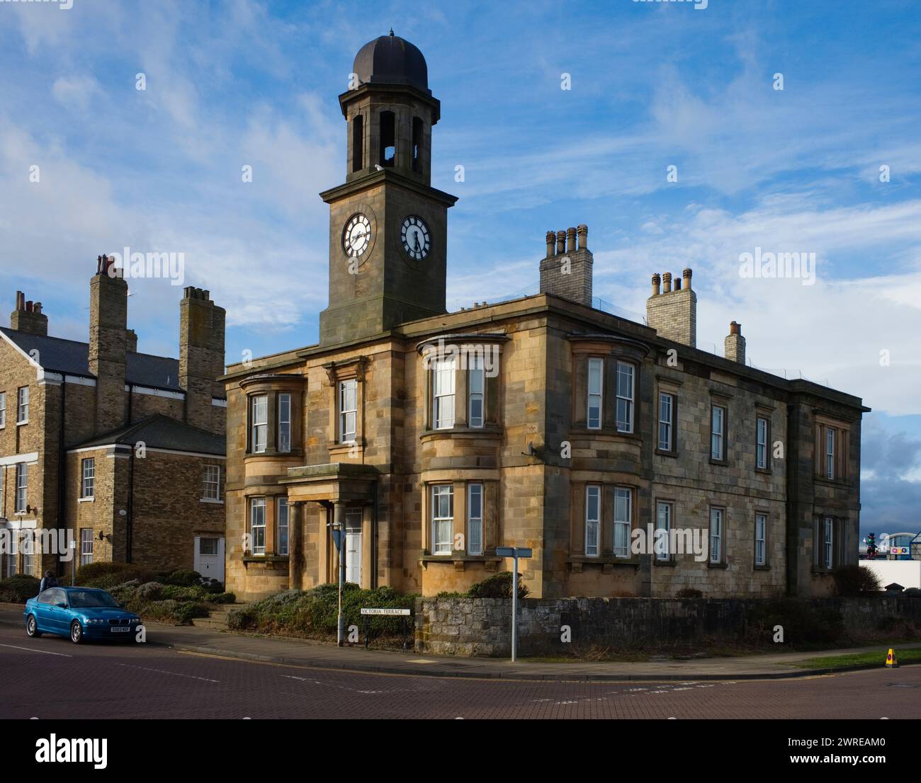 The former harbour office at Hartlepool in Victoria Avenue Stock Photo ...