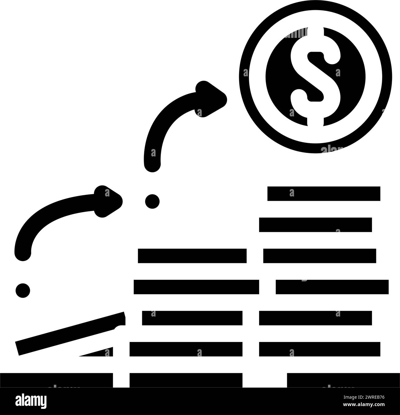 wealth growth financial advisor glyph icon vector illustration Stock ...