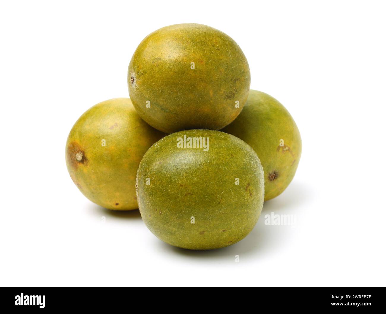 Golden Luo Han Guo on white background Stock Photo - Alamy