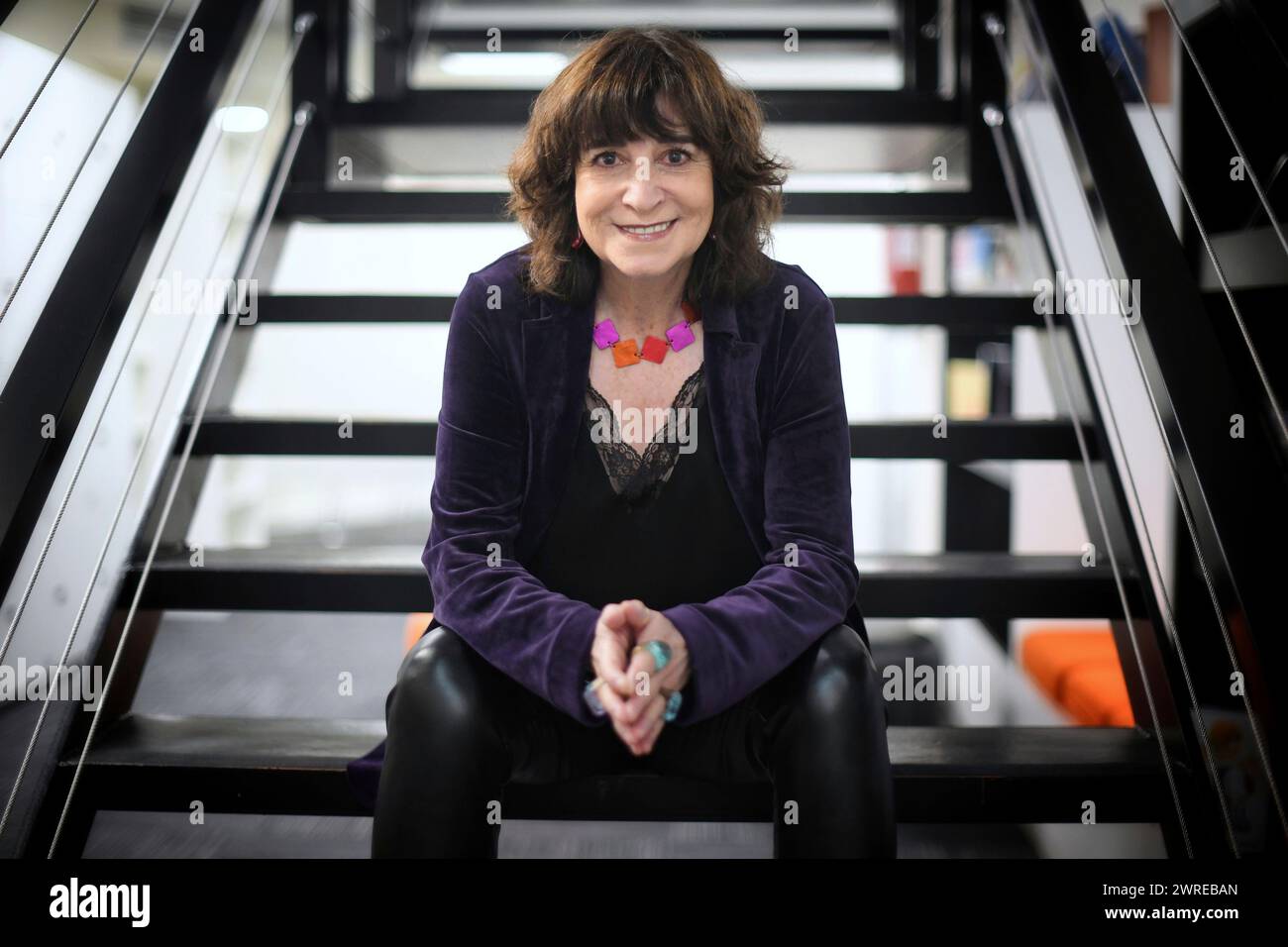 The writer Rosa Montero poses for Europa Press, March 12, 2024, in ...
