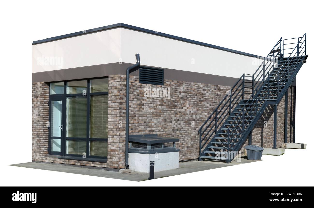 Brick residential building on Cut Out Stock Images & Pictures - Alamy