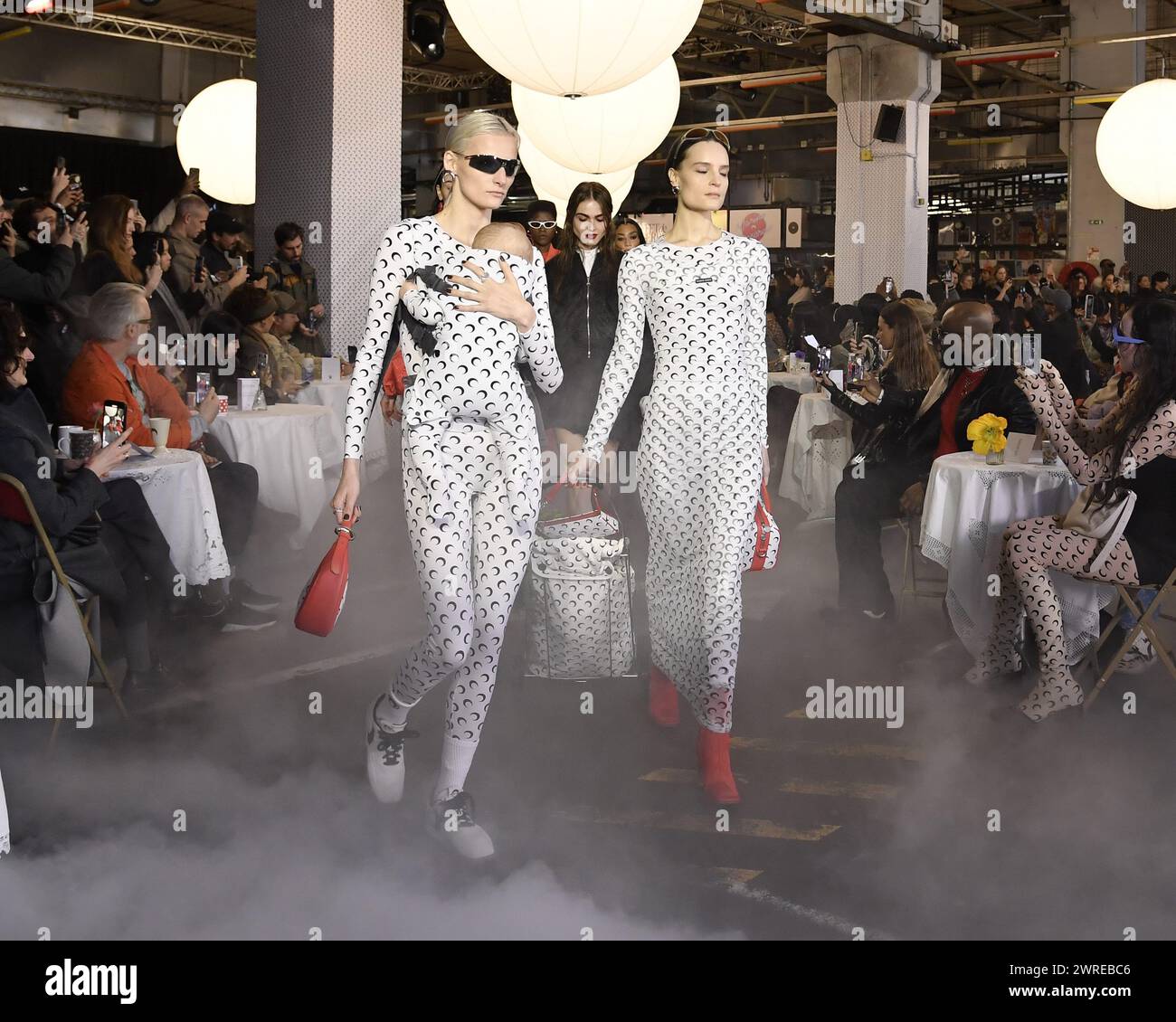 Paris, France. 04th Mar, 2024. A model walks on the runway at the Marin ...