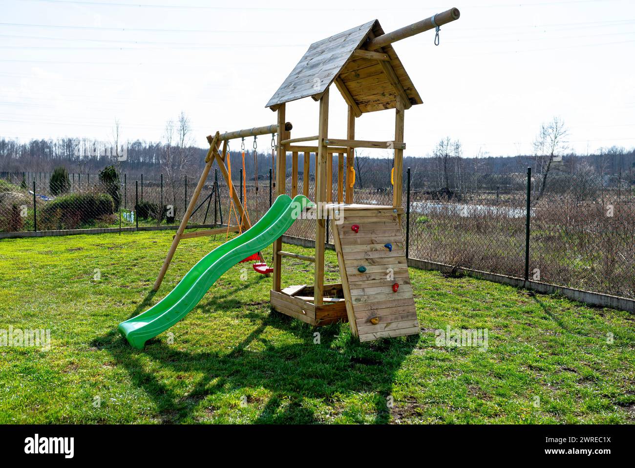 Playground rocking chair hi-res stock photography and images - Alamy