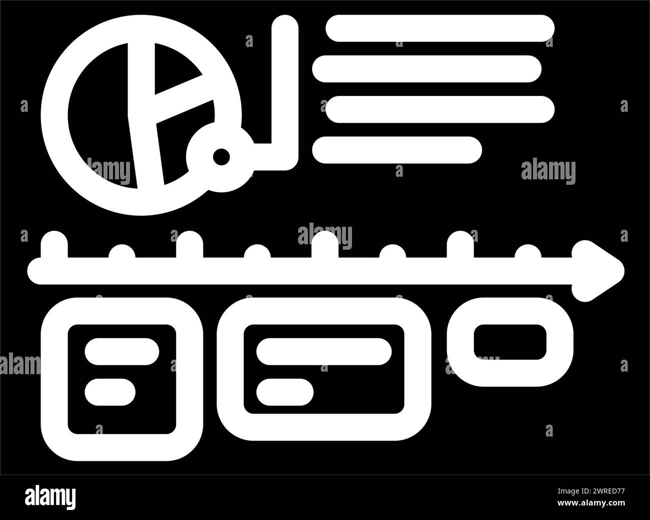 audit time management glyph icon vector illustration Stock Vector Image ...