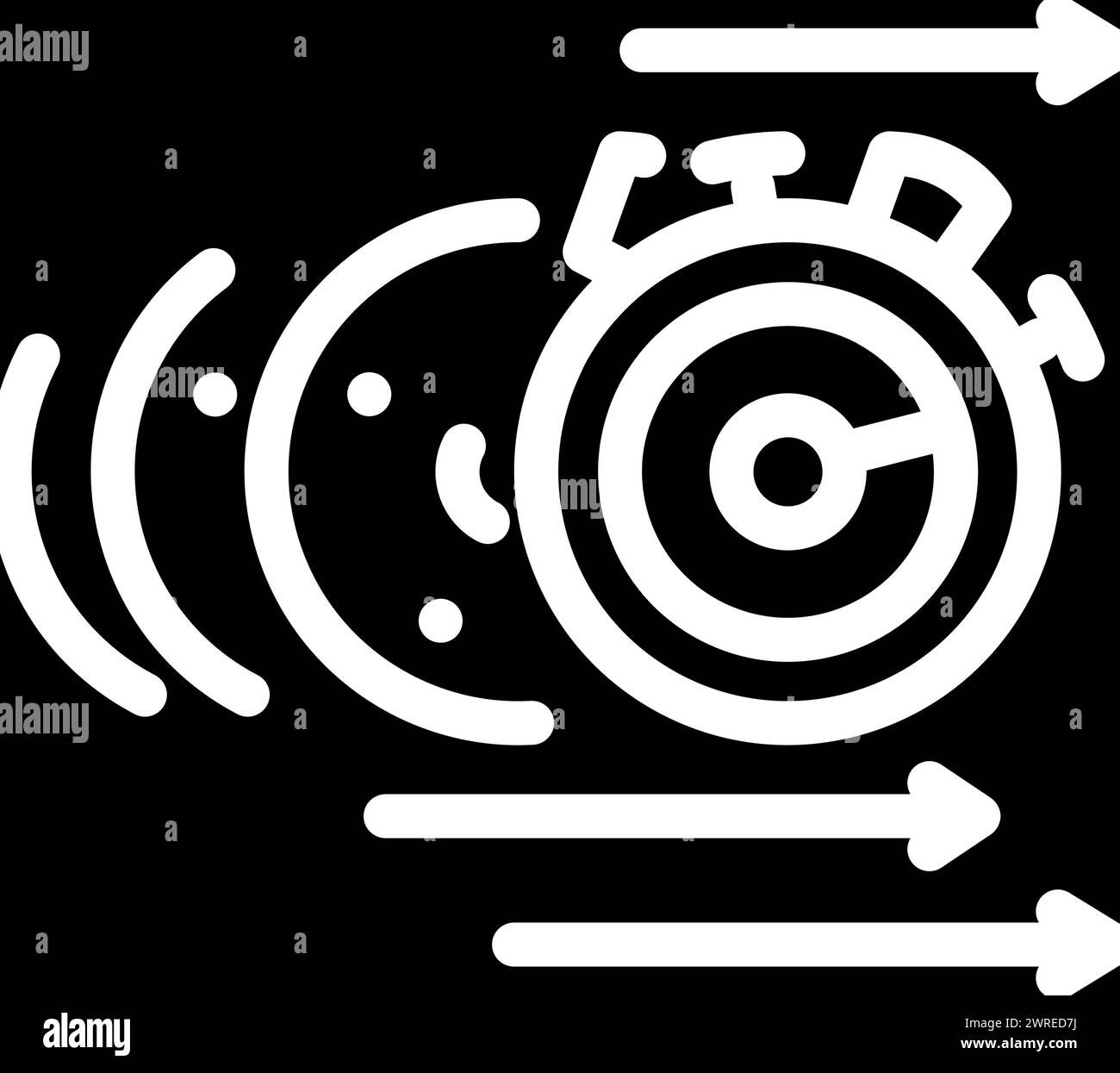 inertia time management glyph icon vector illustration Stock Vector ...