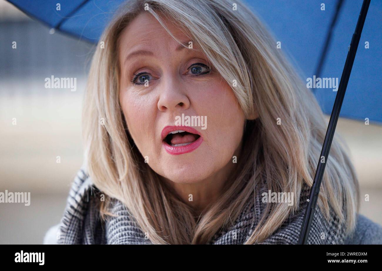 London, UK. 12th Mar, 2024. Esther McVey, Minister without Portfolio, at Downing Street for the ...