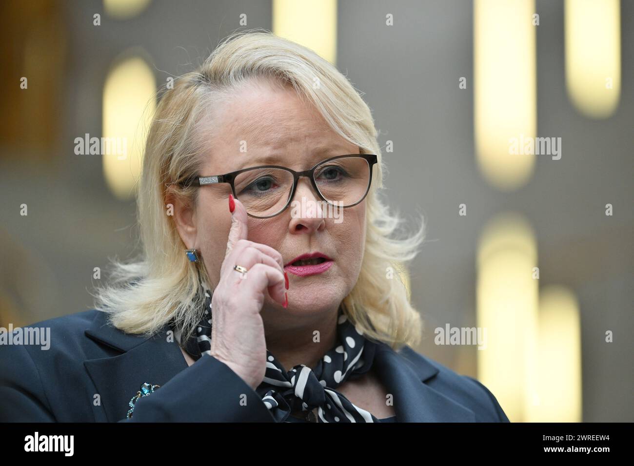 Edinburgh Scotland, UK 12 March 2024. Minister for Drugs and Alcohol ...