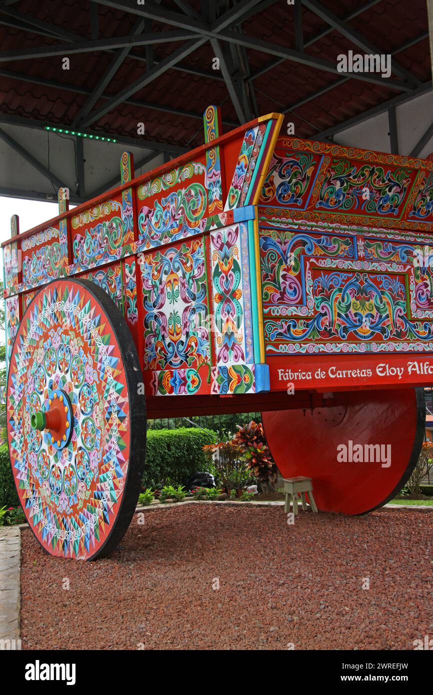 Ox cart, Sarchi, Central Highlands, Costa Rica. Sarchi is a city in ...