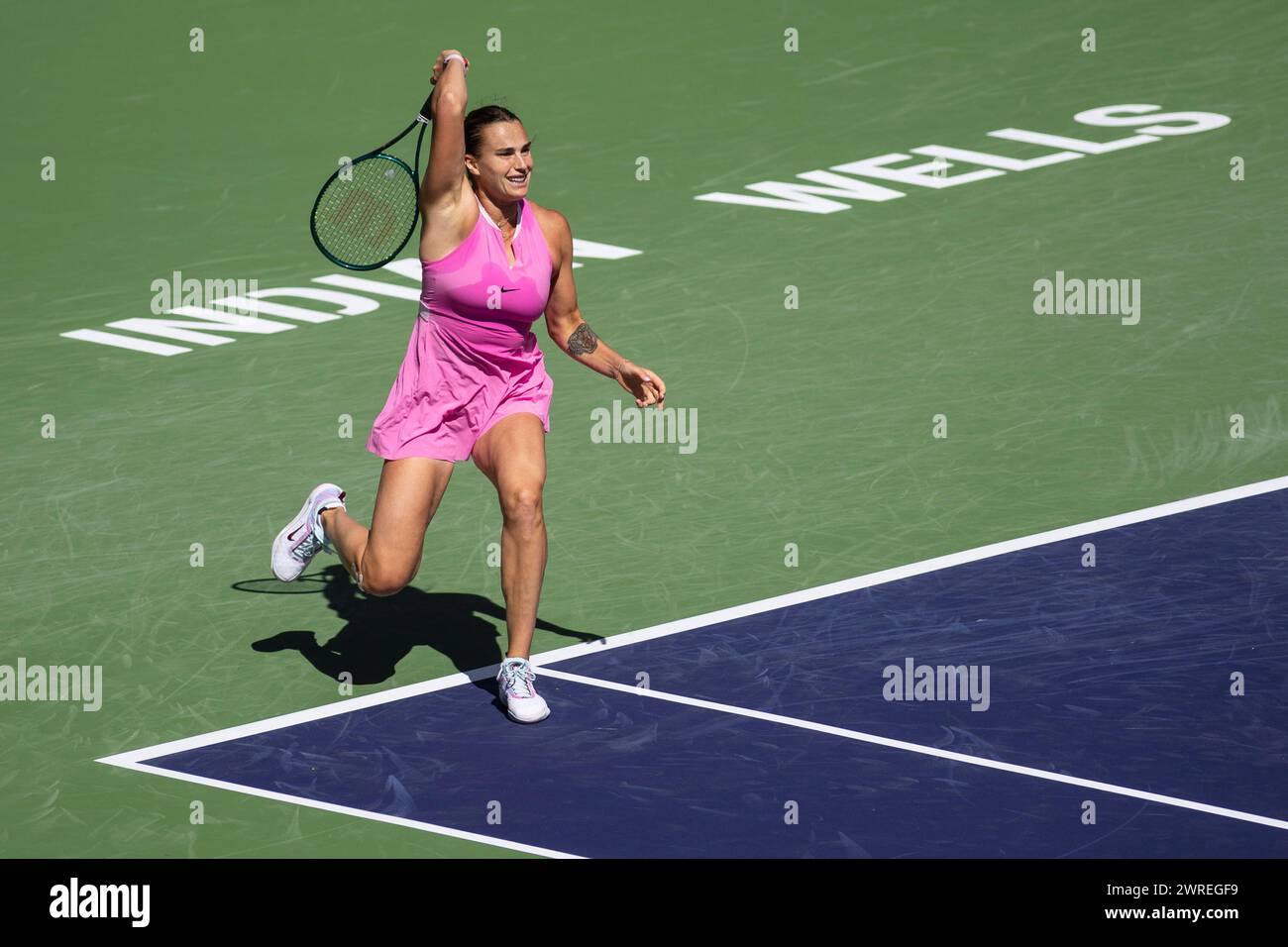 Indian Wells, USA. 11th Mar, 2024. March 11, 2024: Aryna Sabalenka ...