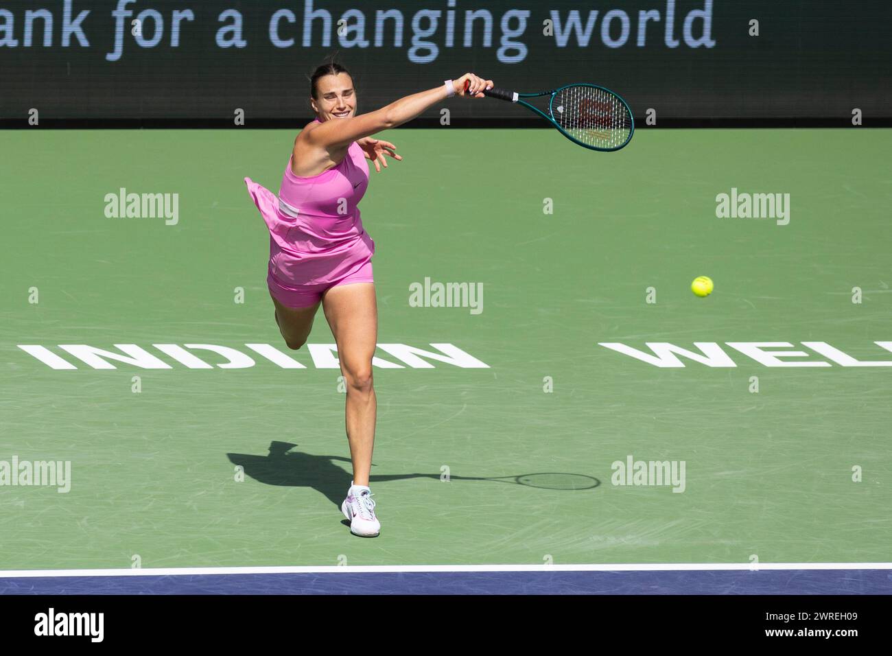 Indian Wells, USA. 11th Mar, 2024. March 11, 2024: Aryna Sabalenka ...