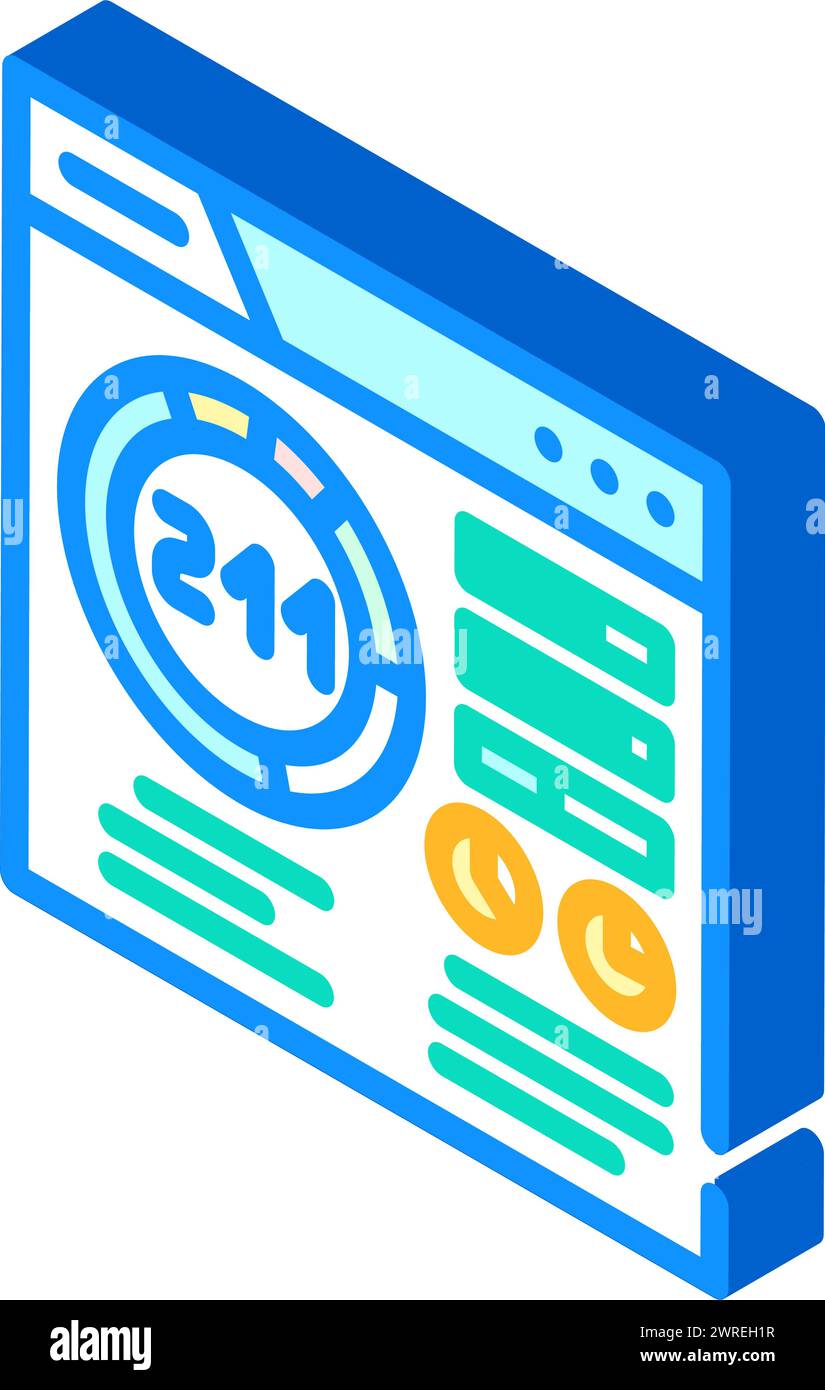 Media color outline isometric Cut Out Stock Images & Pictures - Alamy