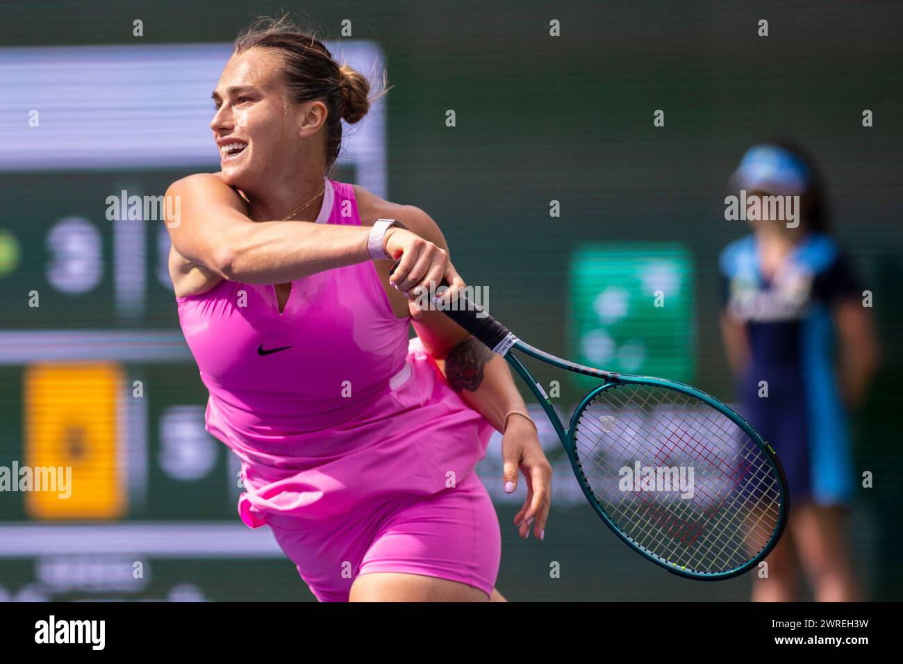 Indian Wells, USA. 11th Mar, 2024. March 11, 2024: Aryna Sabalenka ...