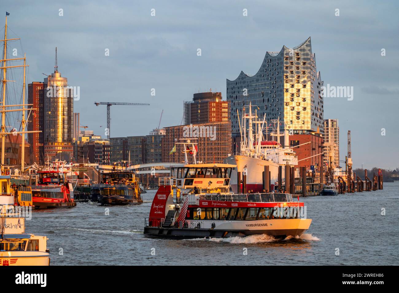 Hafen Hamburg, Museumsschiff Cap San Diego an den St. Pauli ...