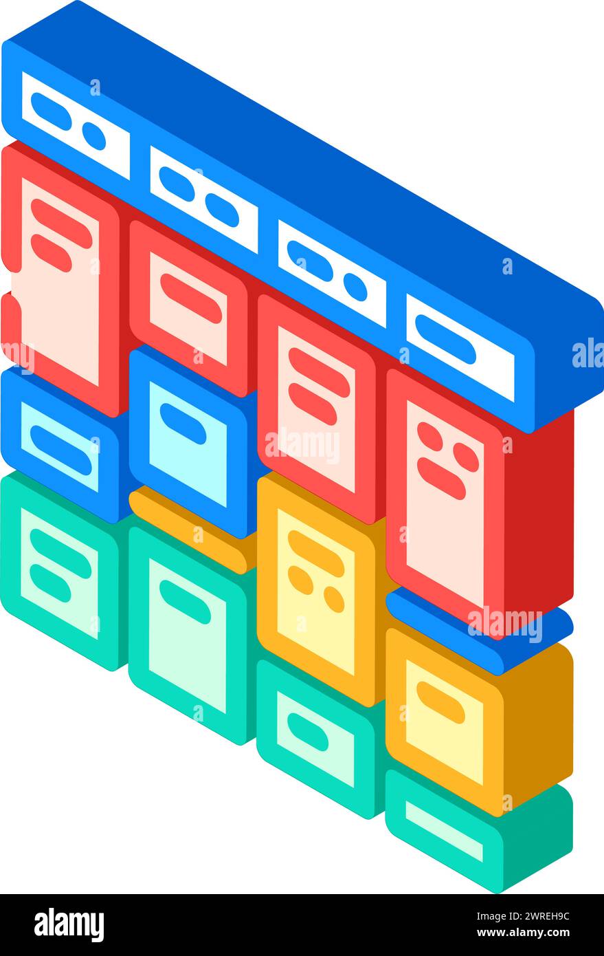 Blocking Time Management Isometric Icon Vector Illustration Stock Vector Image And Art Alamy