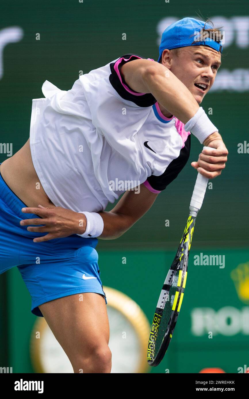 Indian Wells, USA. 11th Mar, 2024. March 11, 2024: Holger Rune of ...