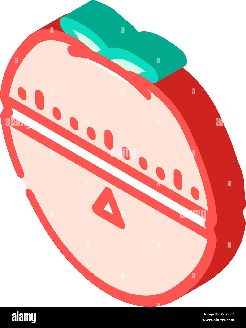 pomodoro technique time management isometric icon vector illustration ...