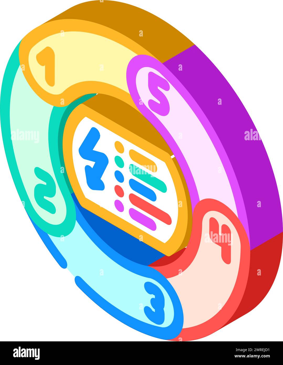 energy management time isometric icon vector illustration Stock Vector ...
