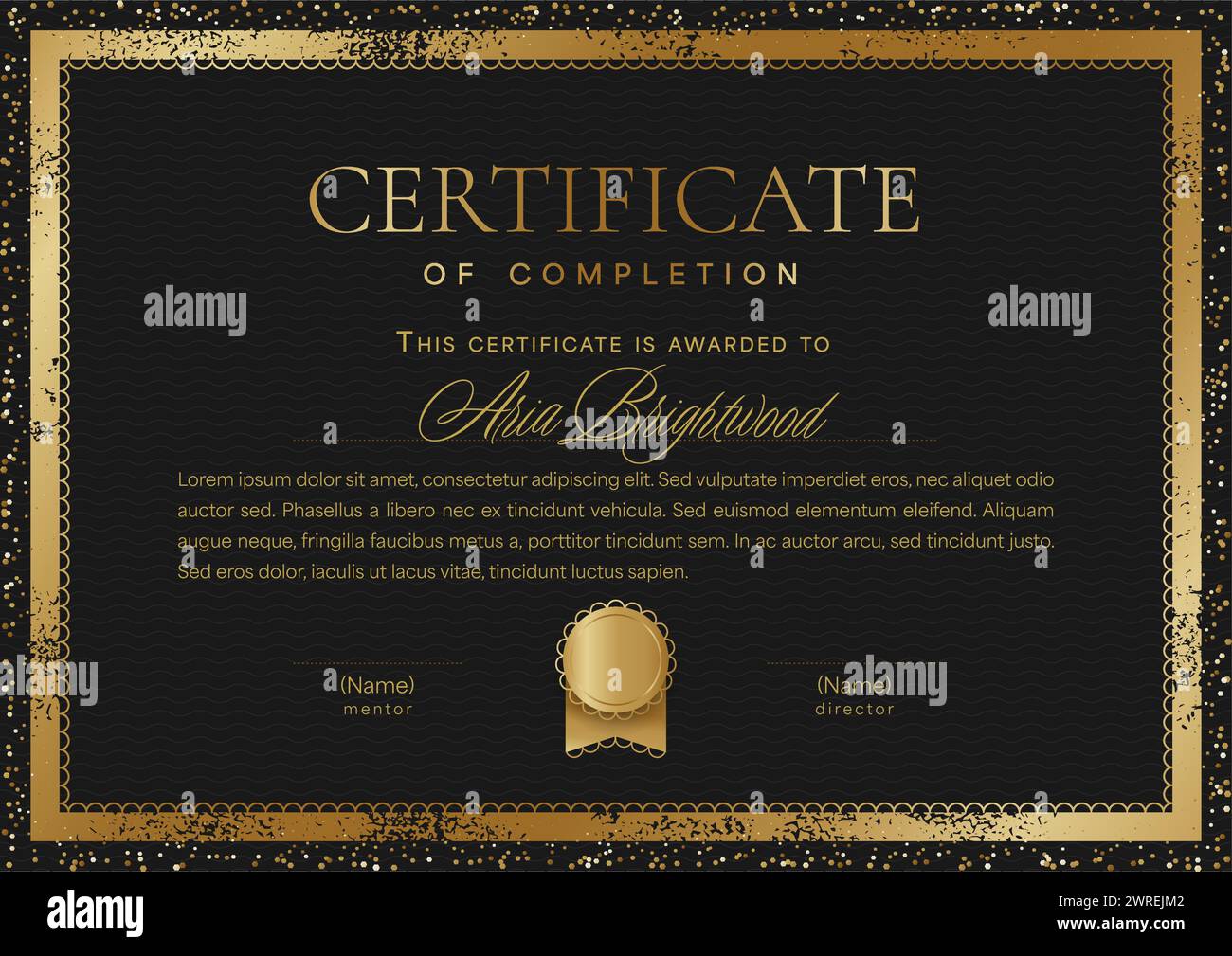 Elegant Certificate Borders Vector Certificate Frame And Badges Vector