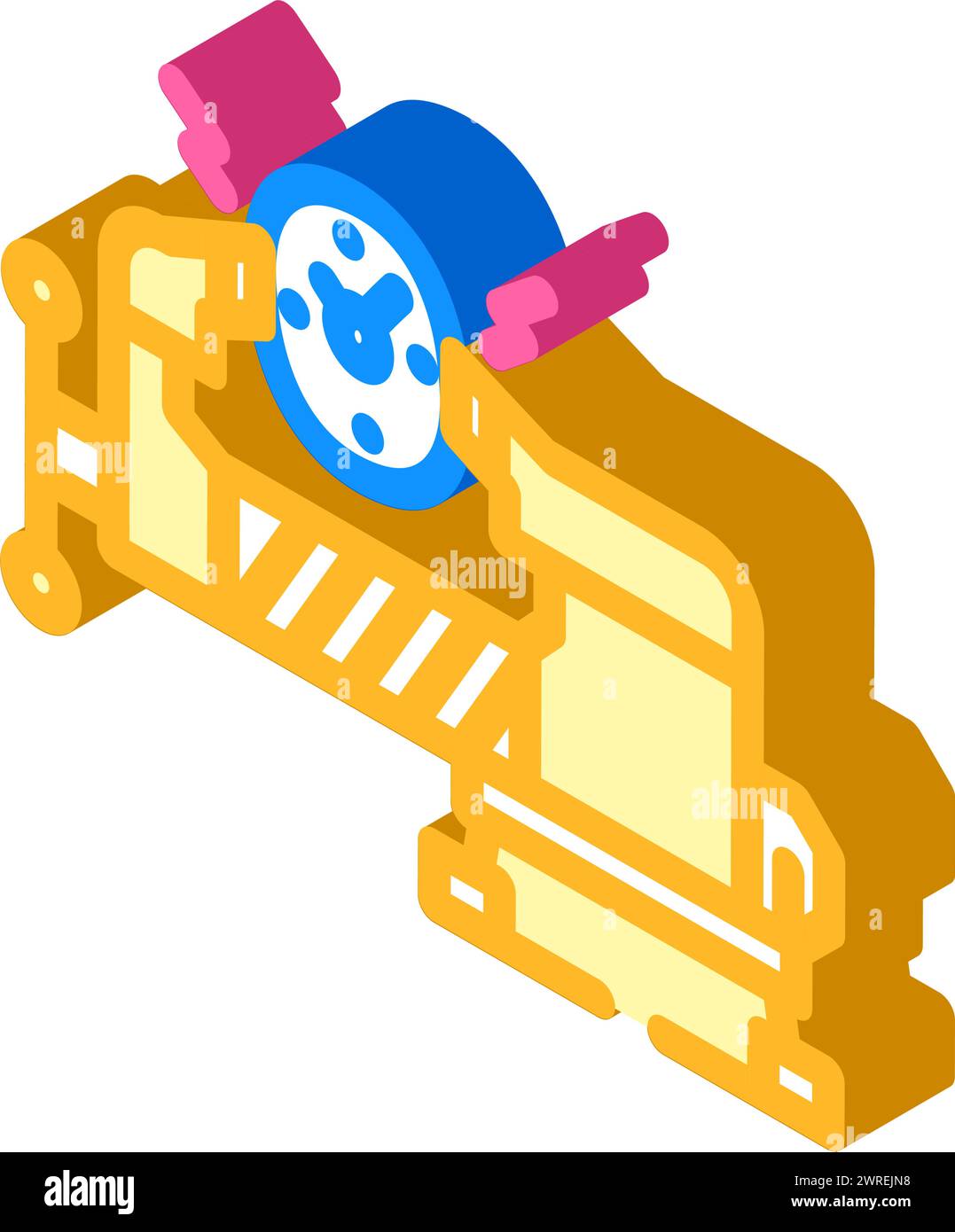 compression time management isometric icon vector illustration Stock ...