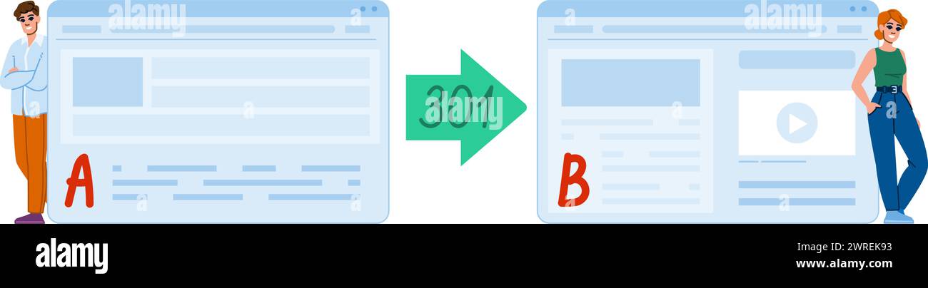 301 redirect Stock Vector Images - Alamy