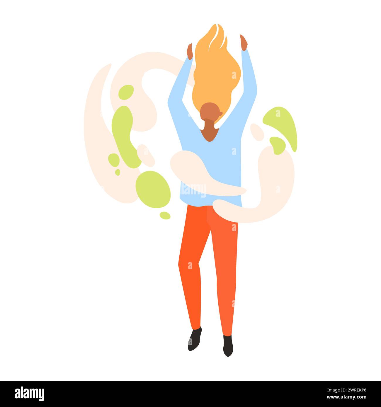 Human levitating Stock Vector Images - Alamy