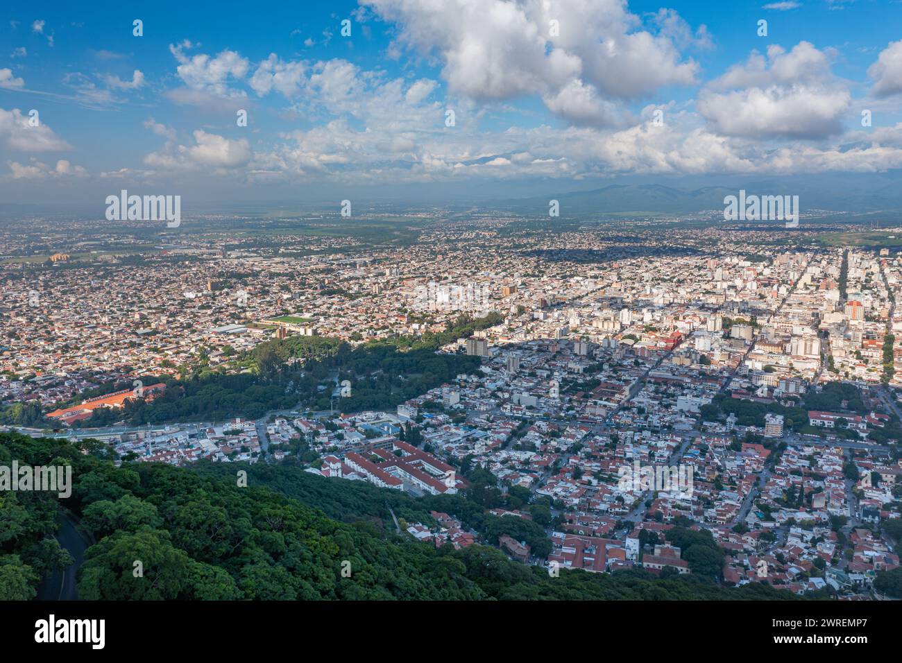 Aerial view of the city of Salta in Argentina Stock Photo - Alamy