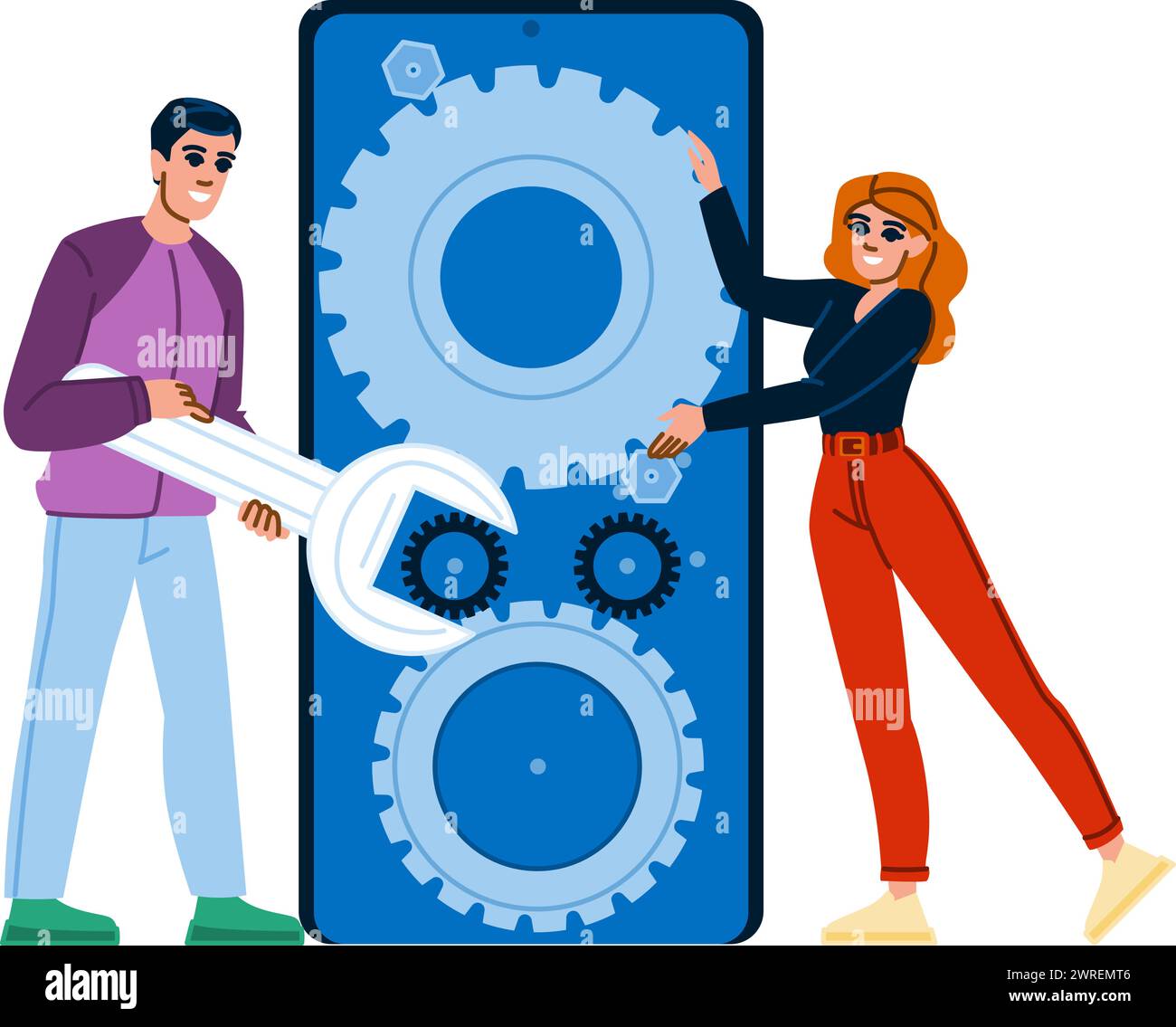 space mobile optimization vector Stock Vector Image & Art - Alamy