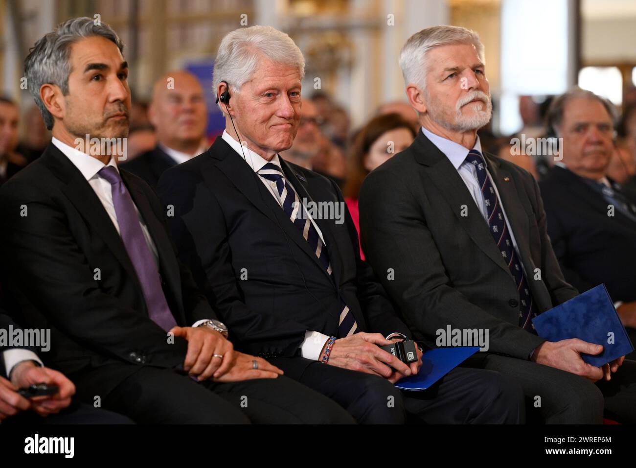 Prague, Czech Republic. 12th Mar, 2024. From left: U.S. Ambassador to ...