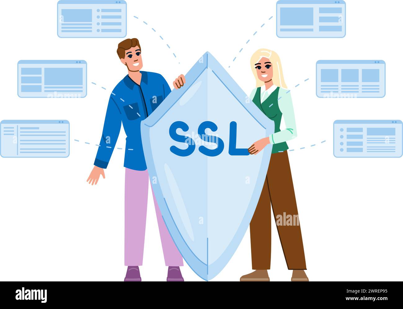 Ssl tls encryption Stock Vector Images - Alamy