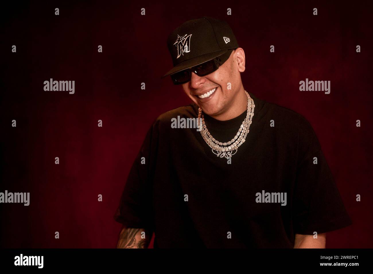 Singer Darell poses for Europa Press at the Hotel Meliá Madrid Princesa ...