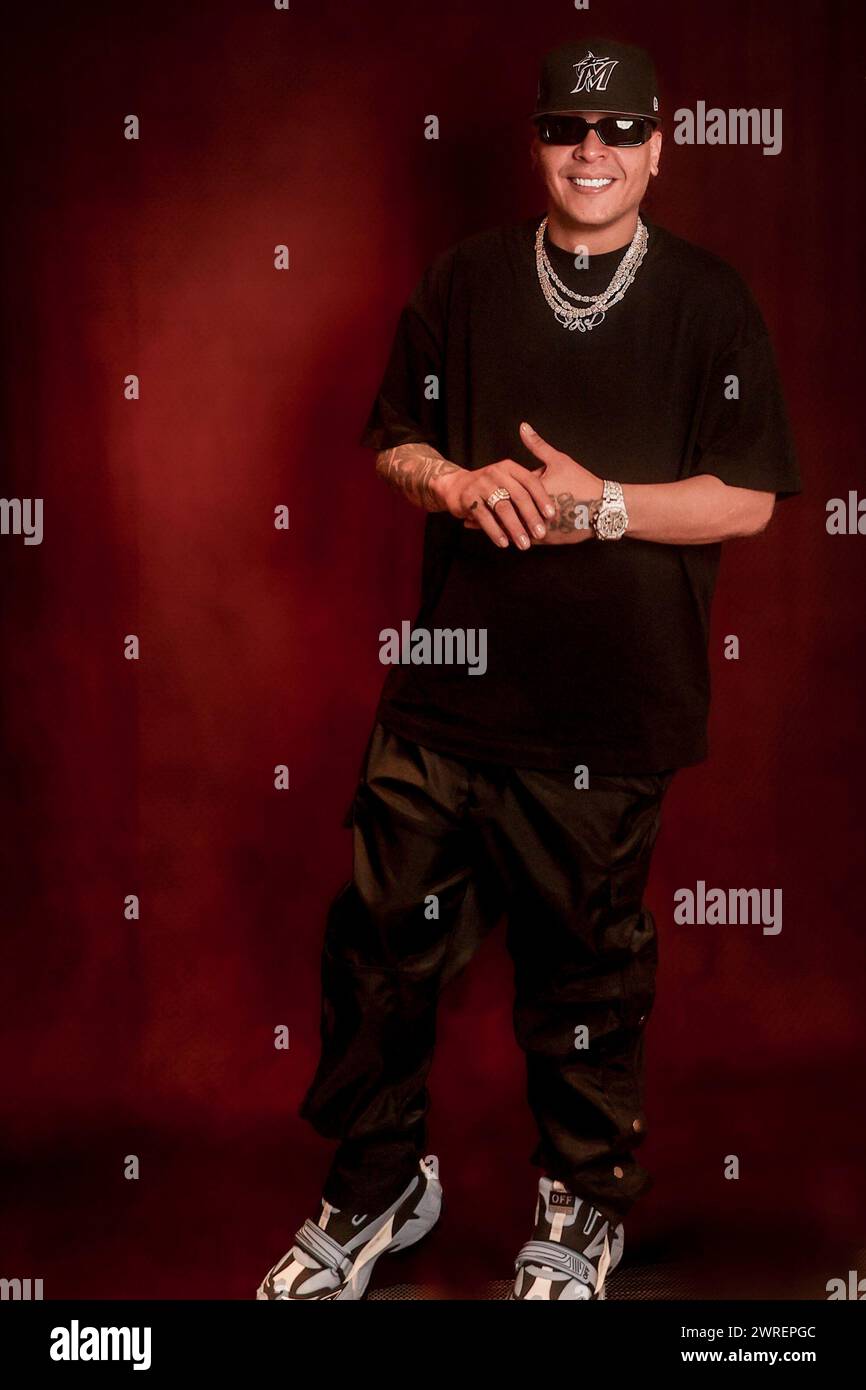 Singer Darell poses for Europa Press at the Hotel Meliá Madrid Princesa ...
