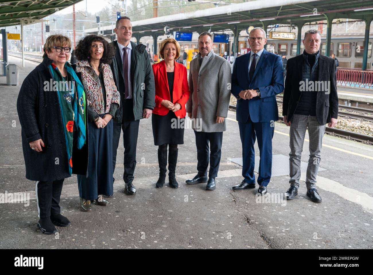 12 March 2024, Luxembourg, Esch Sur Alzette: The heads of government of ...