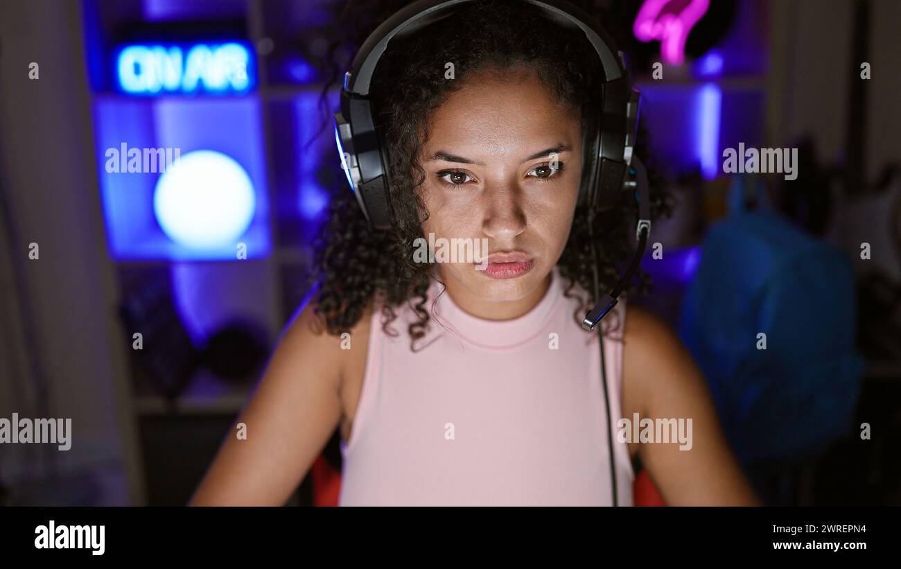 Stunning young hispanic woman streamer dominates the gaming landscape ...