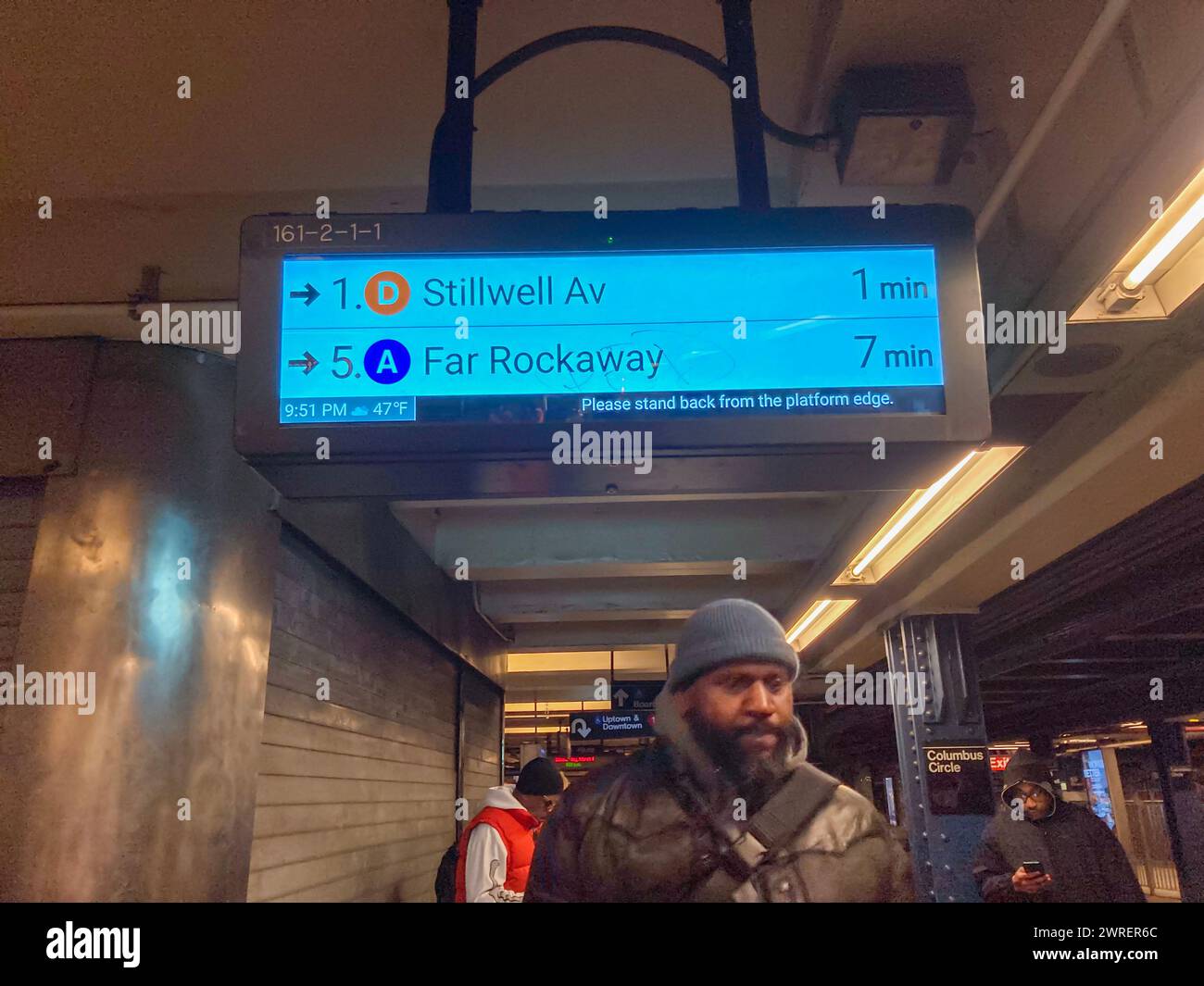 Mta train countdown clock hi-res stock photography and images - Alamy