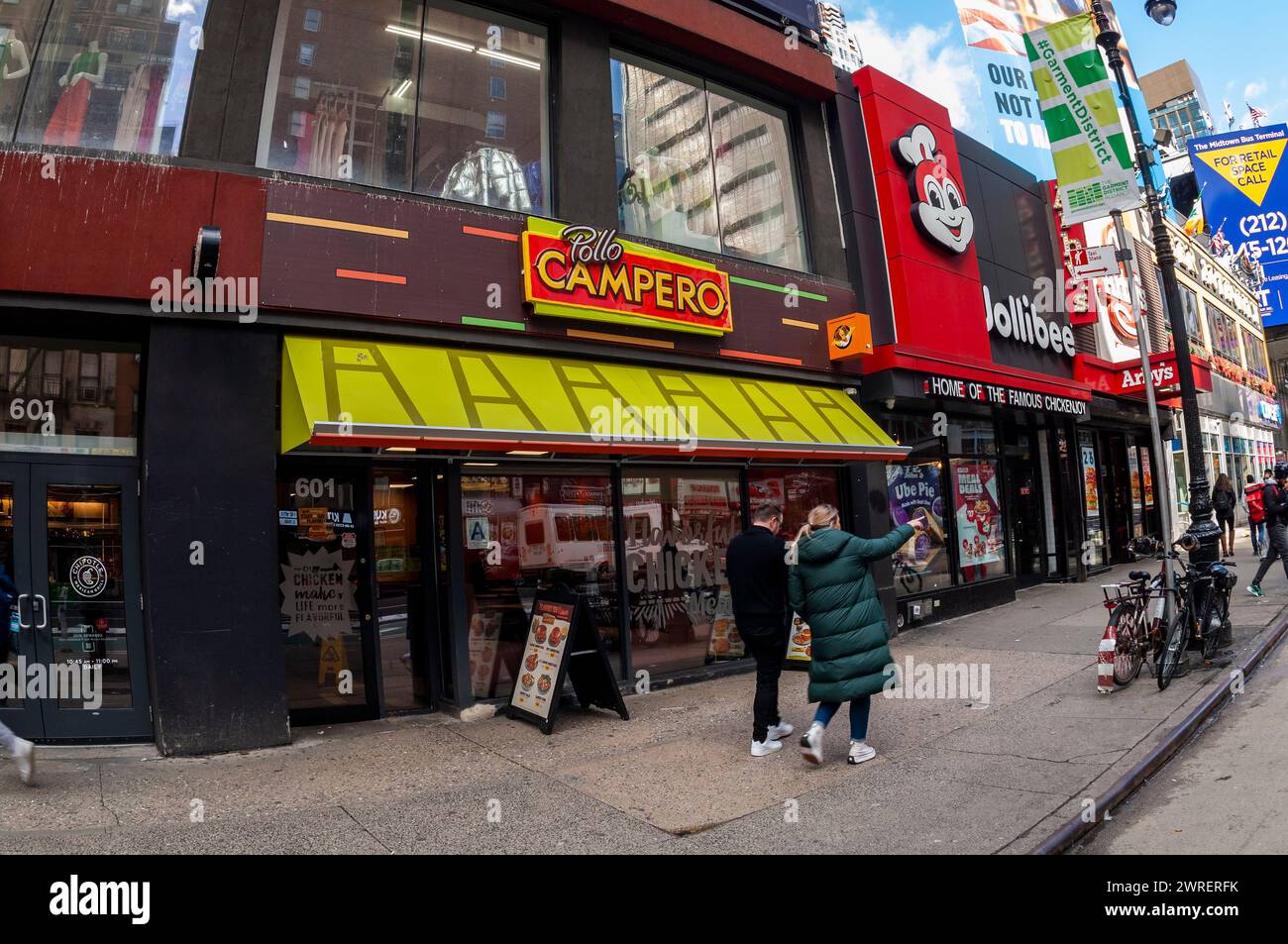 A Pollo Campero chicken restaurant in Midtown Manhattan in New York on ...