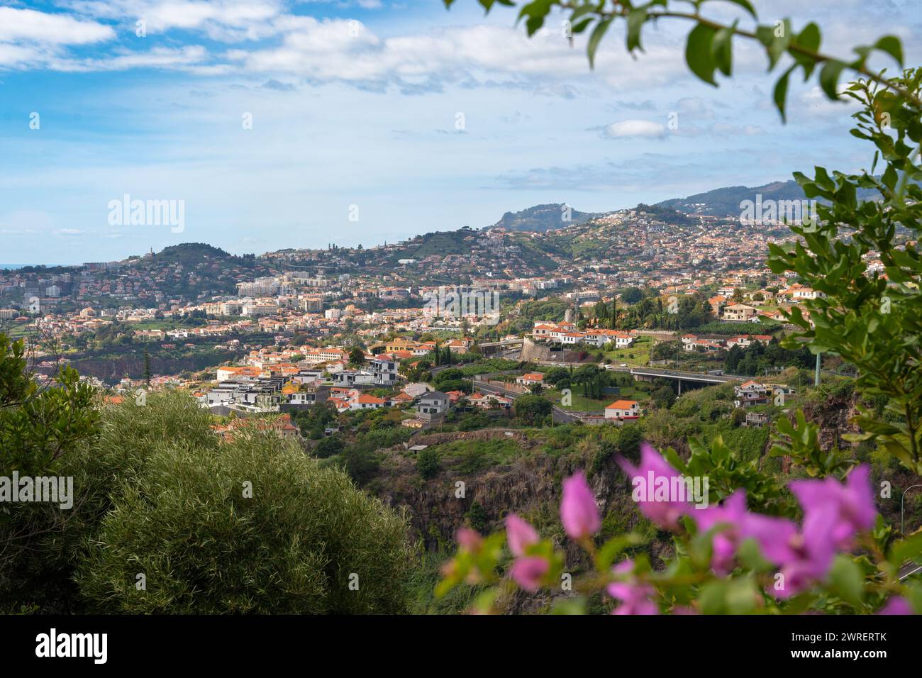 Aerial view of Funchal, Madeira island, Portugal Stock Photo - Alamy