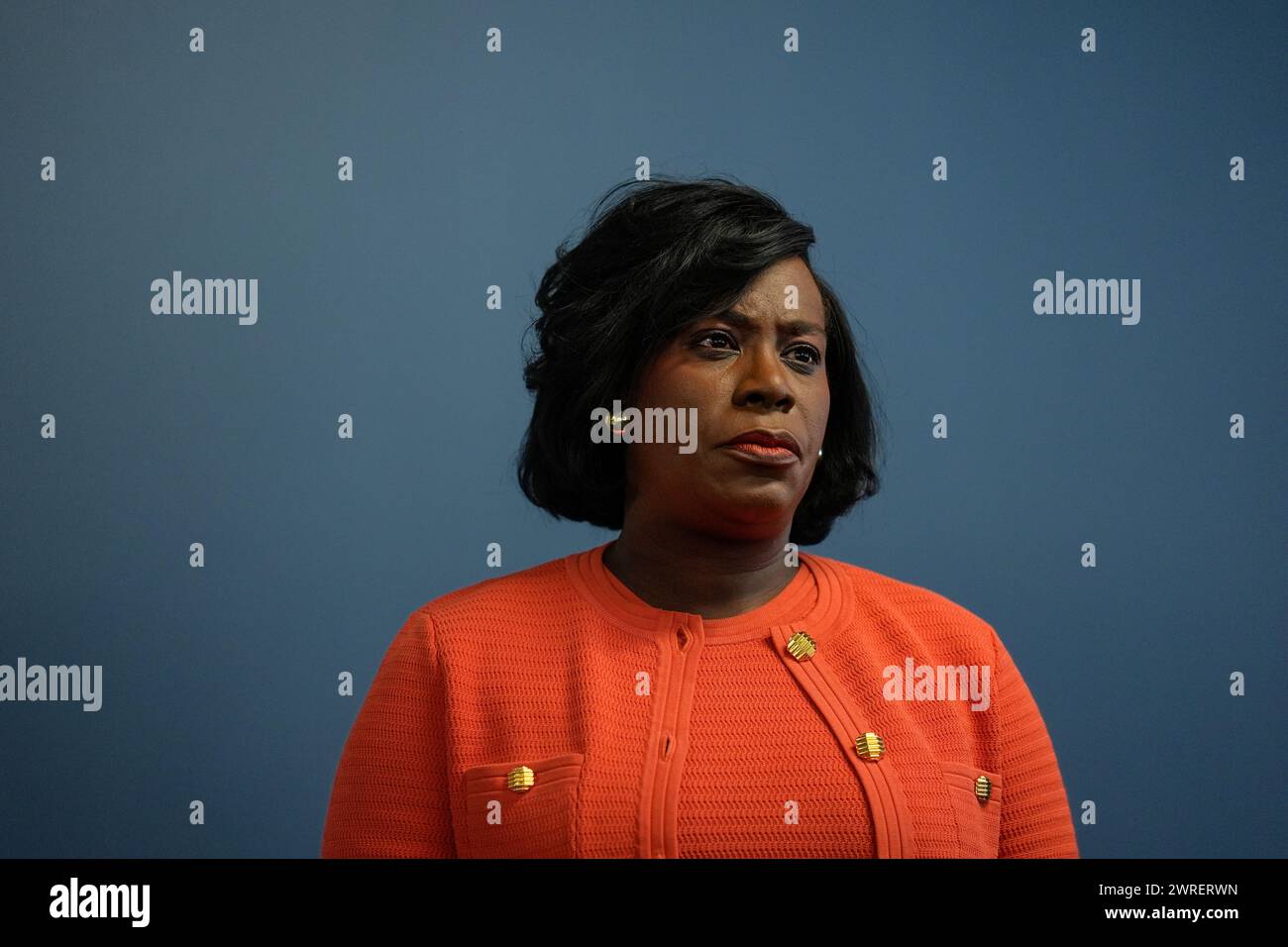Philadelphia Mayor Cherelle Parker takes part in a news conference in ...